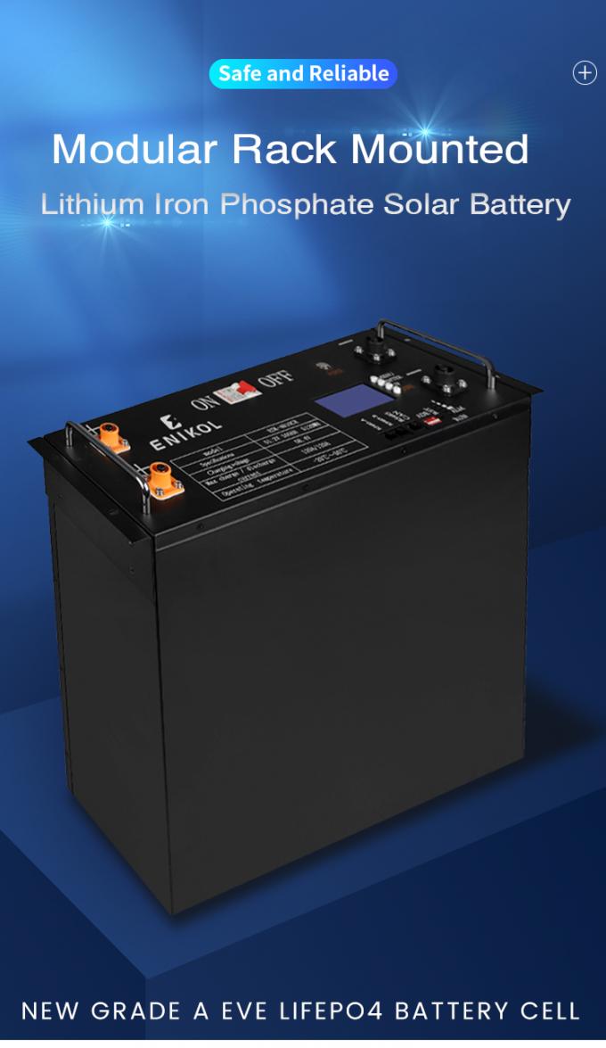 Rechargeable 48V Solar Battery 50ah Built In Smart BMS Lithium Lifepo4 ...
